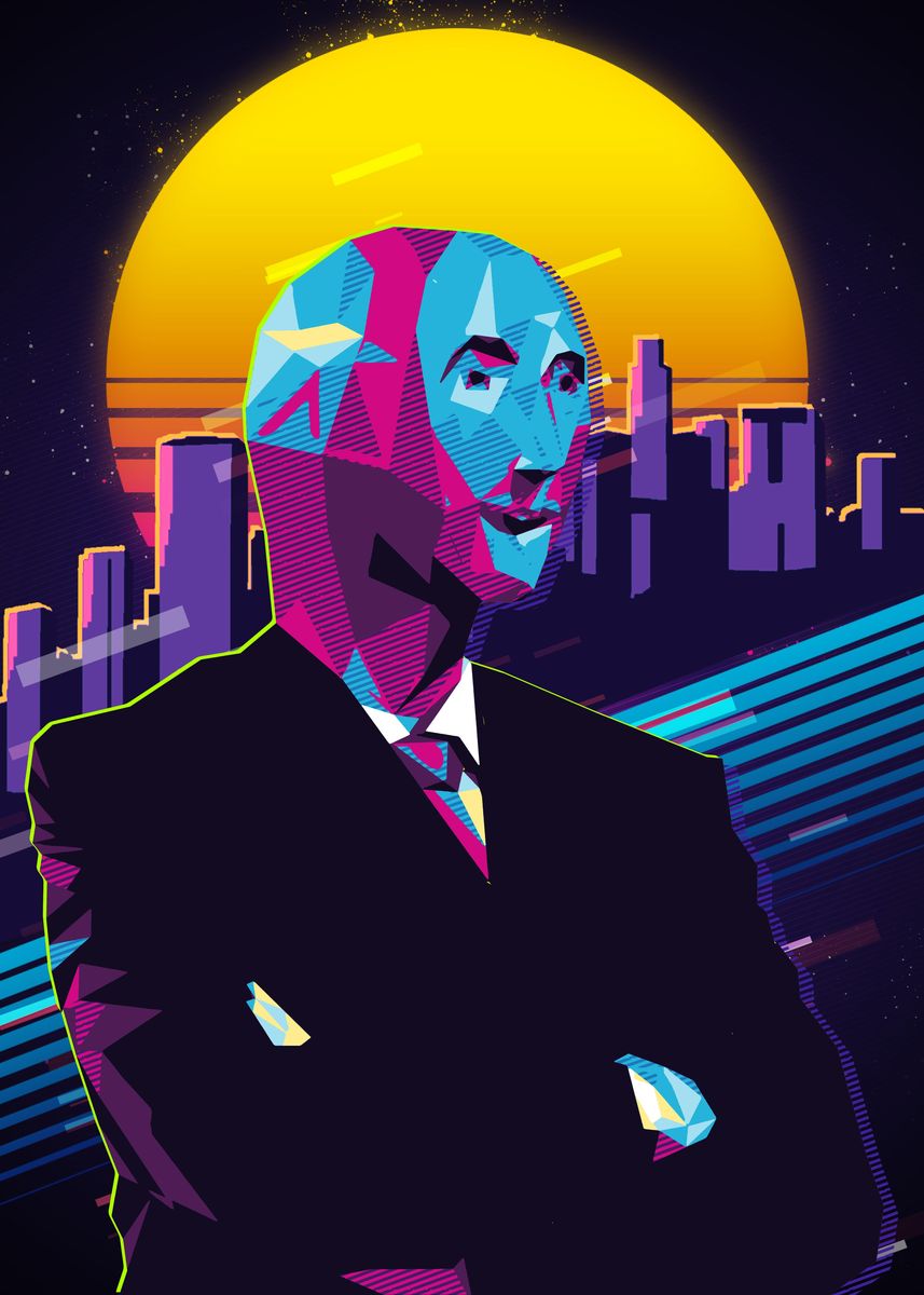 'stonk meme retro 80s' Poster, picture, metal print, paint by Lowpoly ...