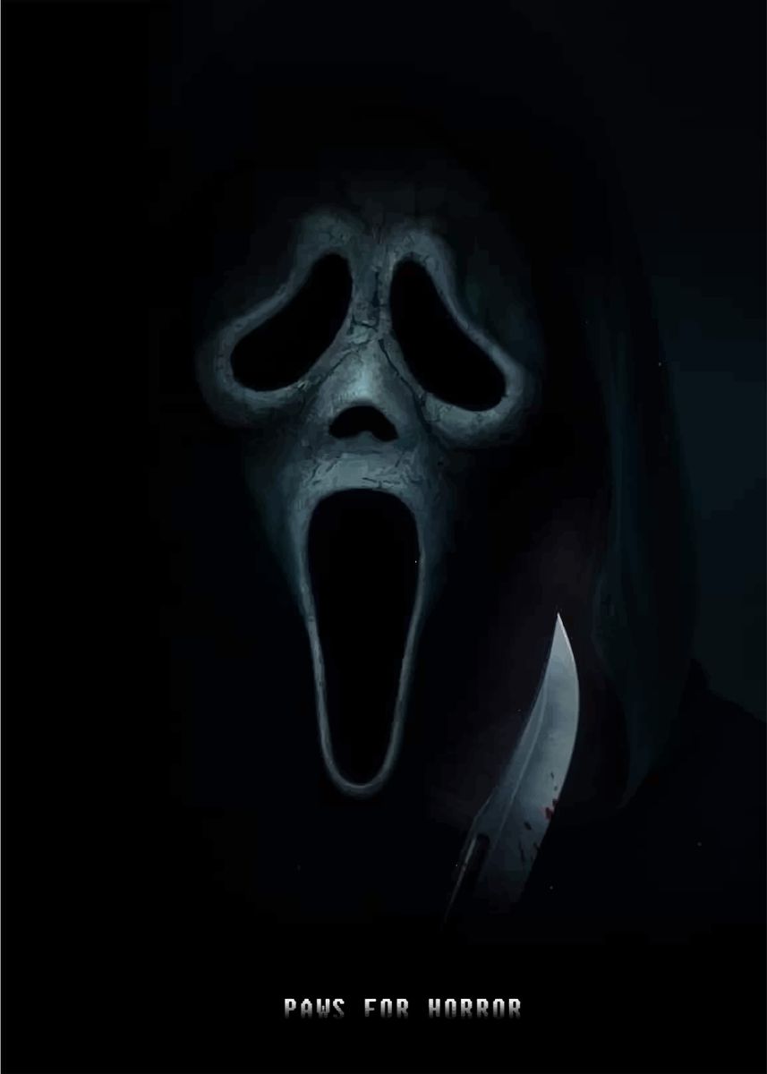 'Ghostface Horror Poster' Poster, picture, metal print, paint by PIECEE ...