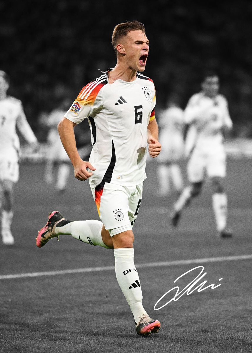 'Joshua Kimmich' Poster, picture, metal print, paint by Brian John ...