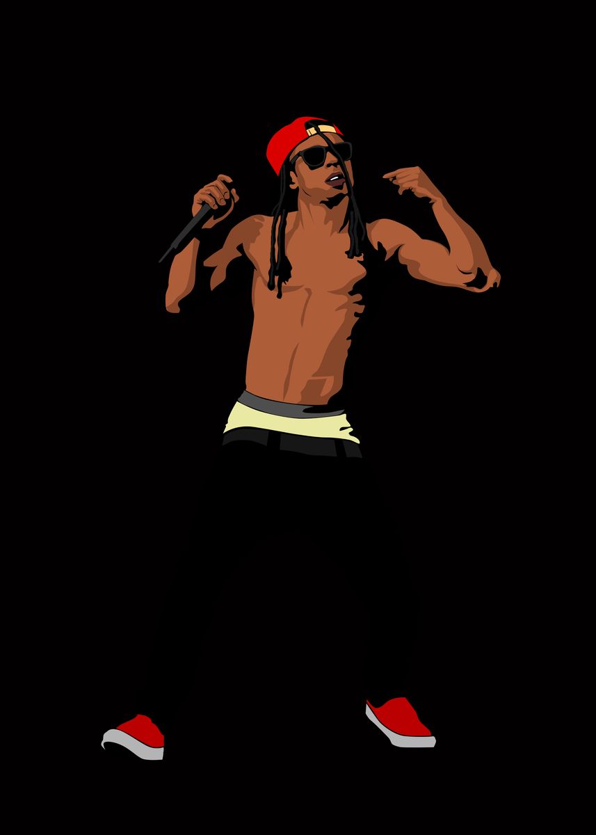 'Rapper with Microphone' Poster, picture, metal print, paint by Malthuf ...