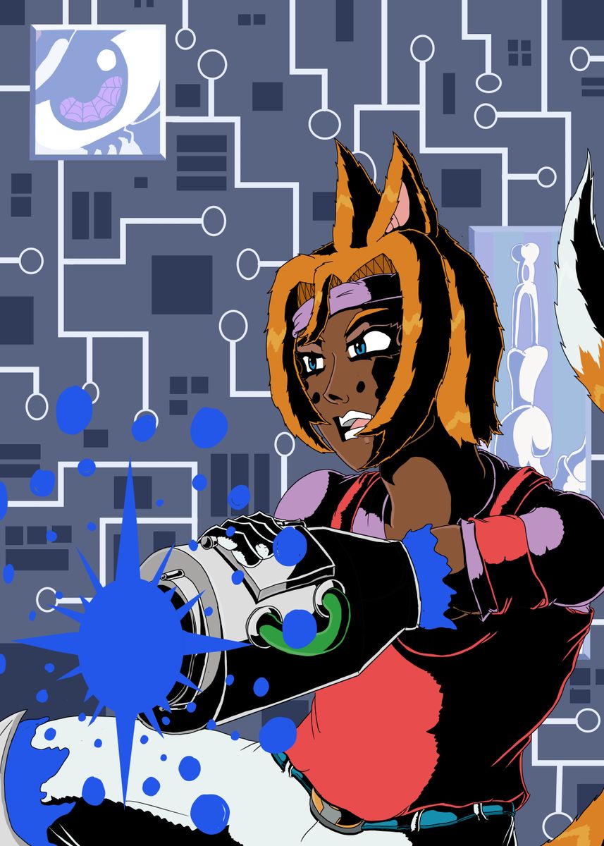 'Caz' Poster, picture, metal print, paint by Vamp The Lost Soul | Displate