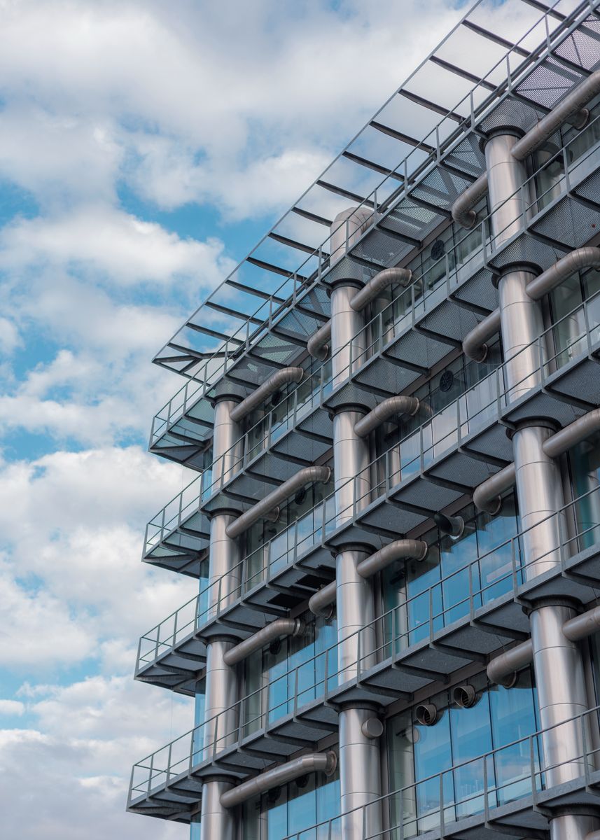 'Modern Building Facade' Poster, picture, metal print, paint by Anthony ...