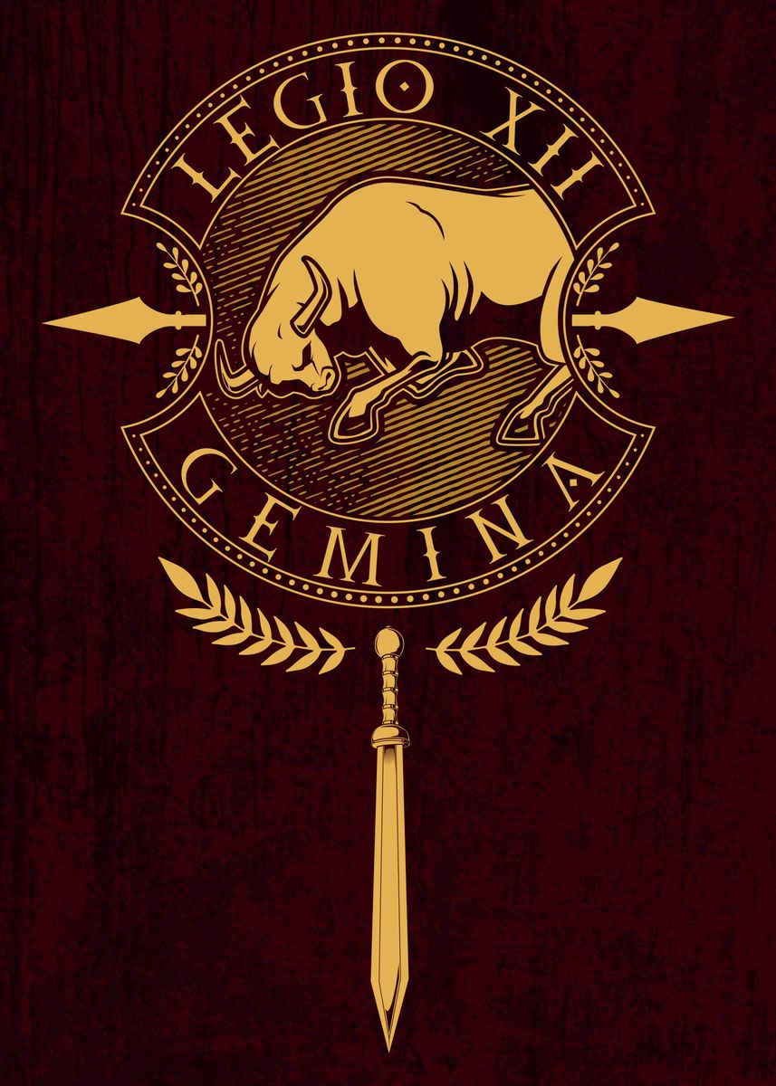 'Roman Legion - Legio XII Gemina' Poster, picture, metal print, paint ...
