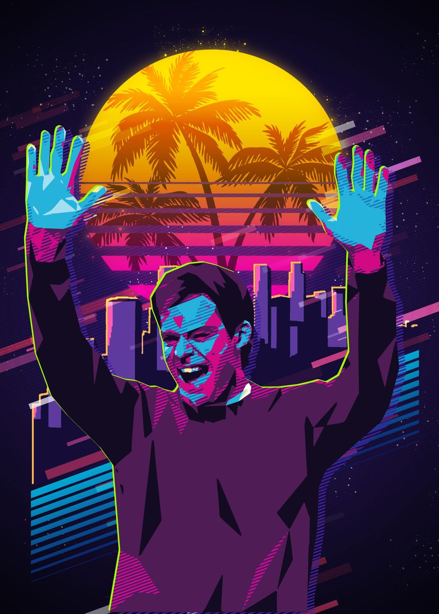 'bill hader dance meme' Poster, picture, metal print, paint by Lowpoly ...