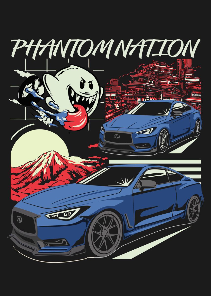 'Phantom Nation Car Design' Poster, picture, metal print, paint by ...