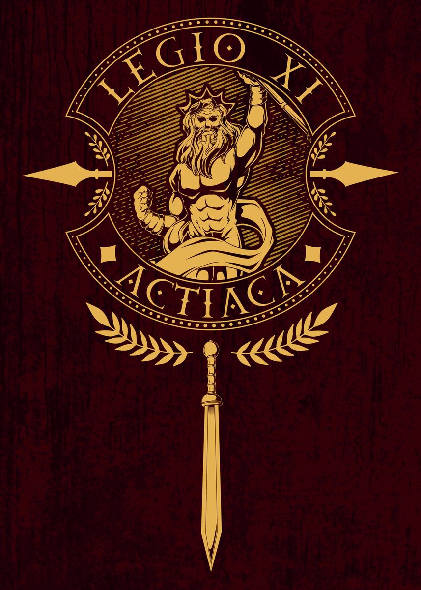 'Roman Legion - Legio XI Actiaca' Poster, picture, metal print, paint ...