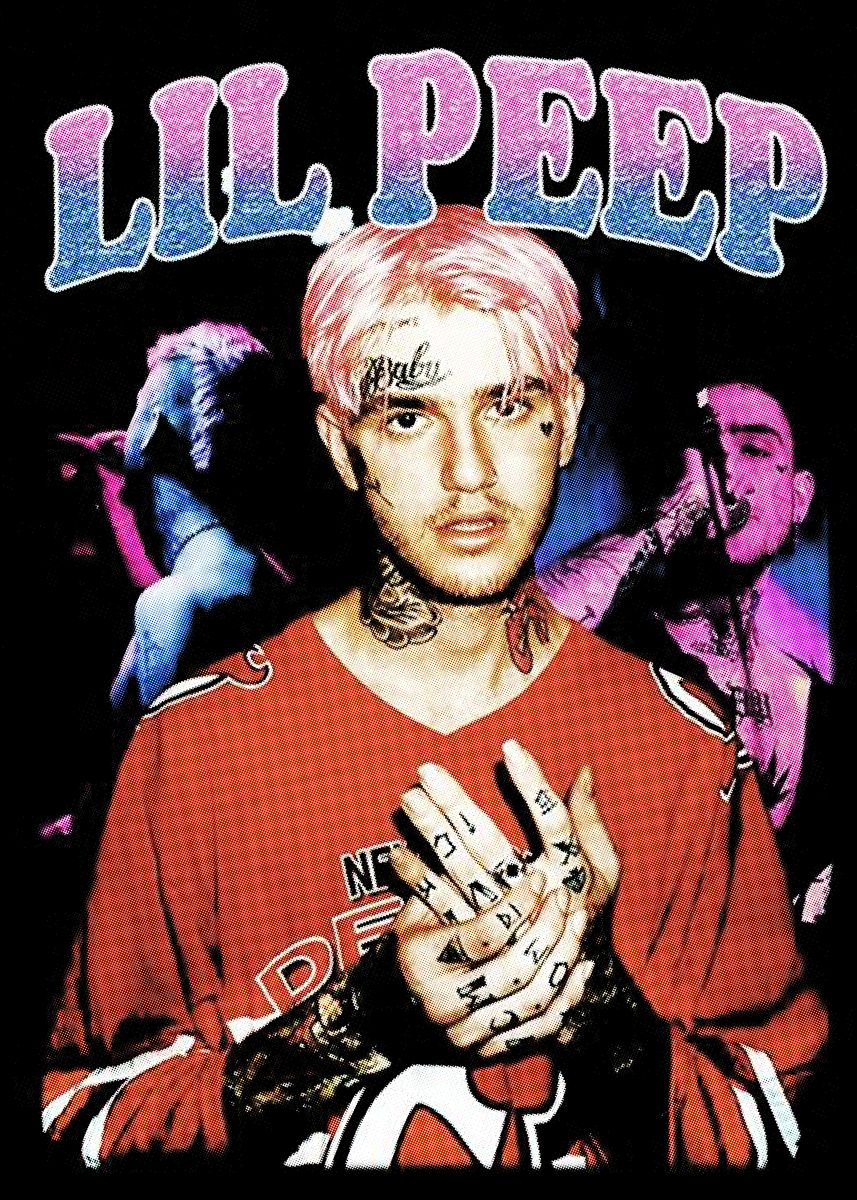 'Lil Peep' Poster, picture, metal print, paint by Disastrous | Displate
