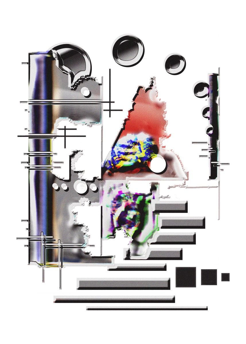 'Fragmented Realities as a geometrical composition' Poster, picture ...