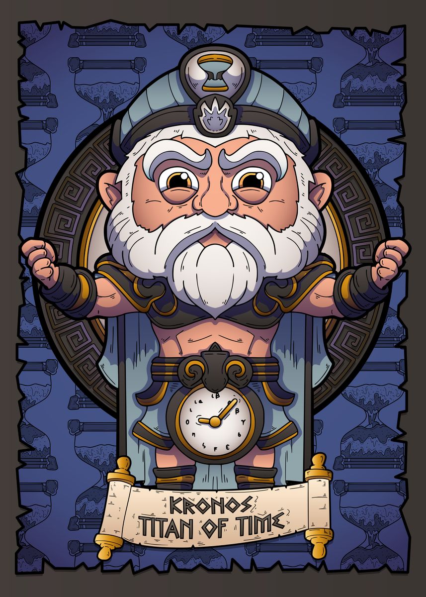 'Kronos Titan of Time' Poster, picture, metal print, paint by Pier ...