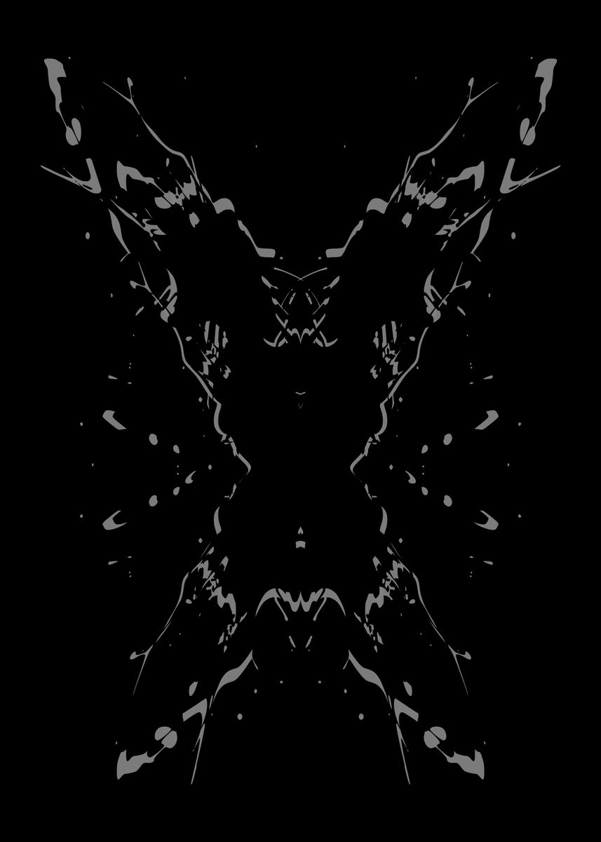 'Abstract Ink Blot' Poster, picture, metal print, paint by Samsara Art ...