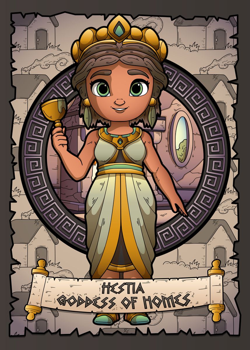 'Hestia, Goddess of Homes' Poster, picture, metal print, paint by Pier ...