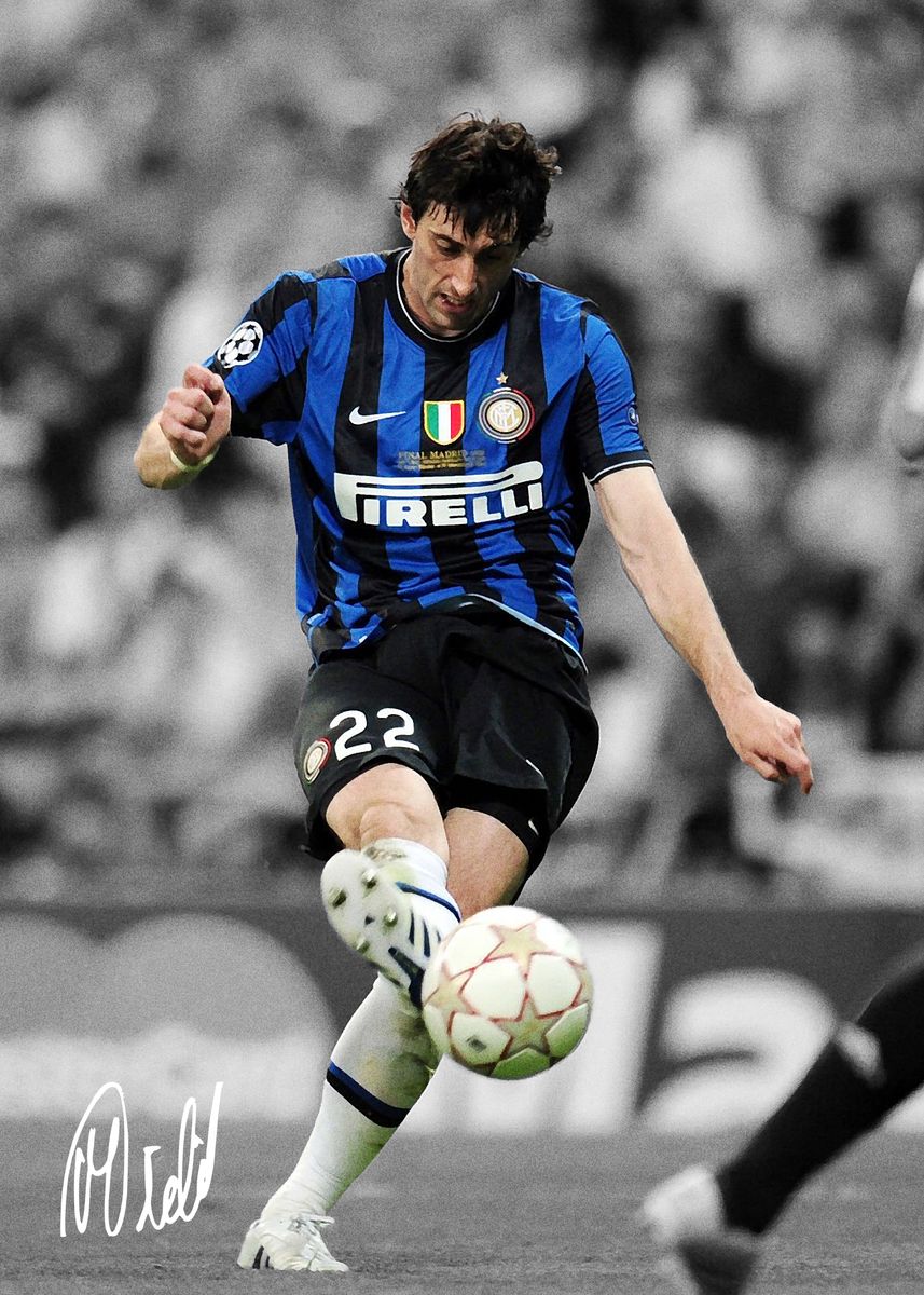 'Diego Milito' Poster, picture, metal print, paint by Brian John | Displate