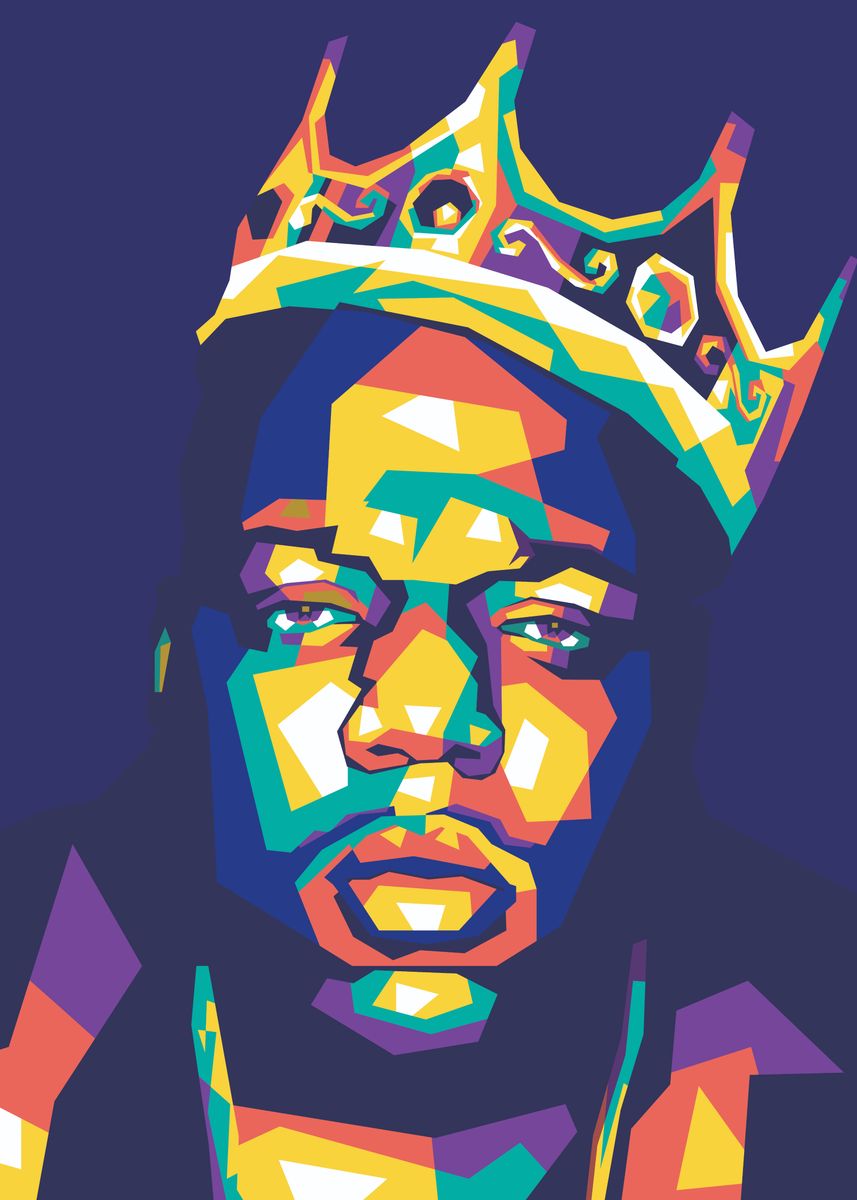 'The Notorious B.I.G. Pop Art' Poster, picture, metal print, paint by ...