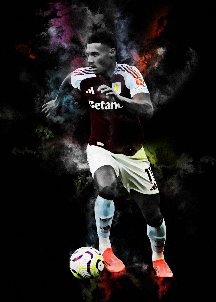 'Ollie Watkins Football Player' Poster, picture, metal print, paint by ...