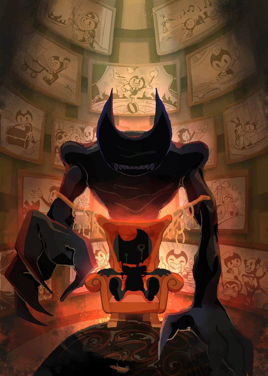 'Bendy and the Ink Machine' Poster, picture, metal print, paint by ...