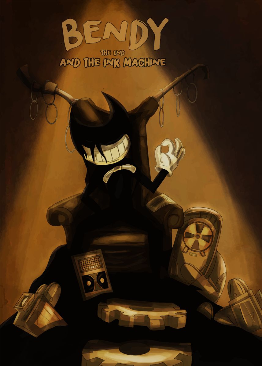 'Bendy and the Ink Machine' Poster, picture, metal print, paint by ...