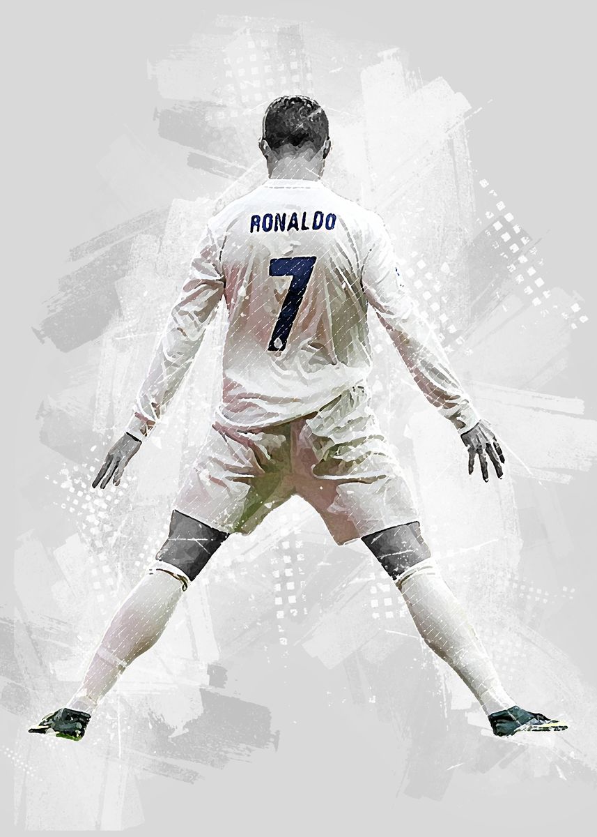 'Cristiano Ronaldo Soccer Art' Poster, picture, metal print, paint by ...