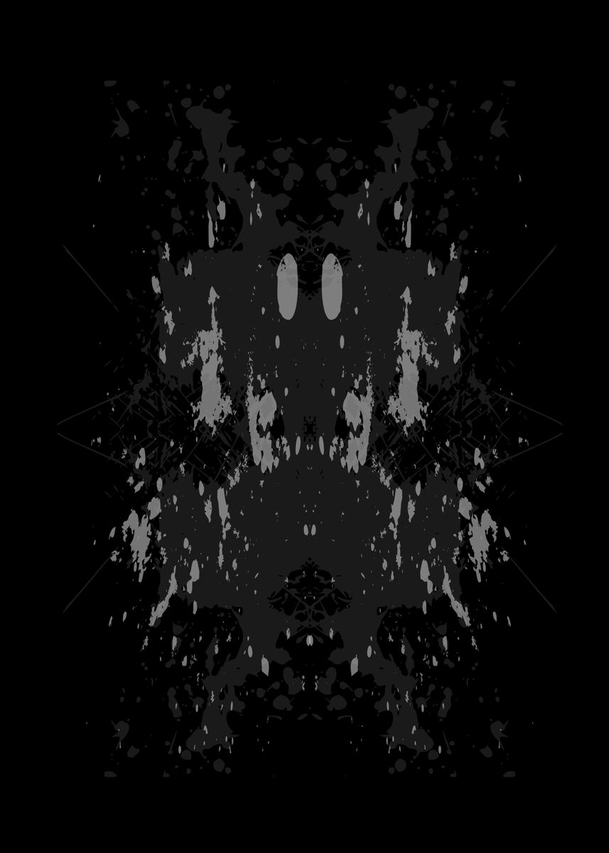 'Abstract Ink Blot' Poster, picture, metal print, paint by Samsara Art ...