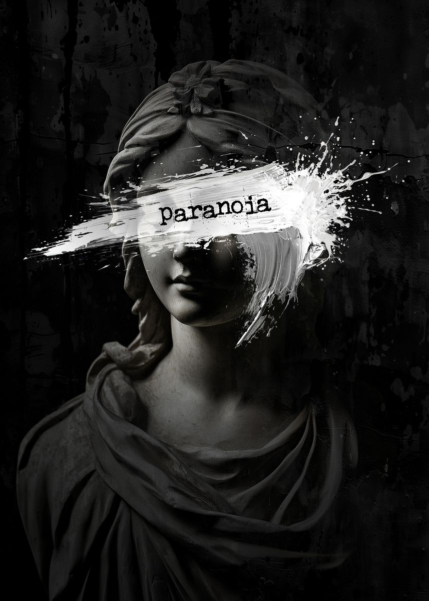 'Paranoia Statue Art' Poster, picture, metal print, paint by Hello ...