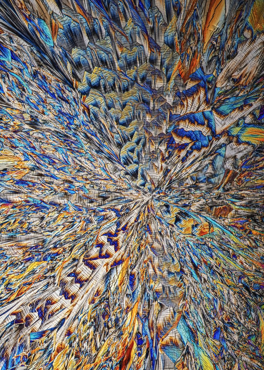 'Microscopic Crystal Formation' Poster, picture, metal print, paint by ...