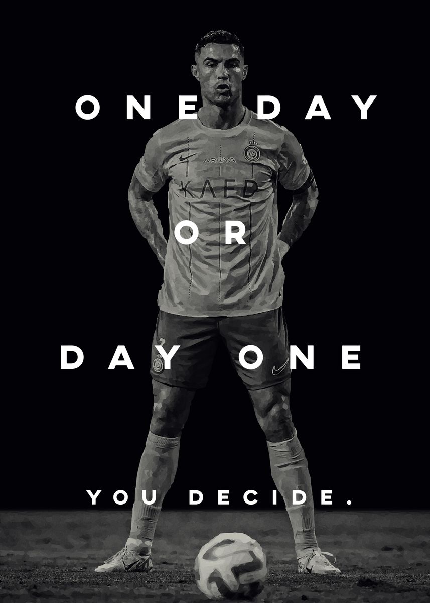 'Motivational Soccer Poster' Poster, picture, metal print, paint by ...