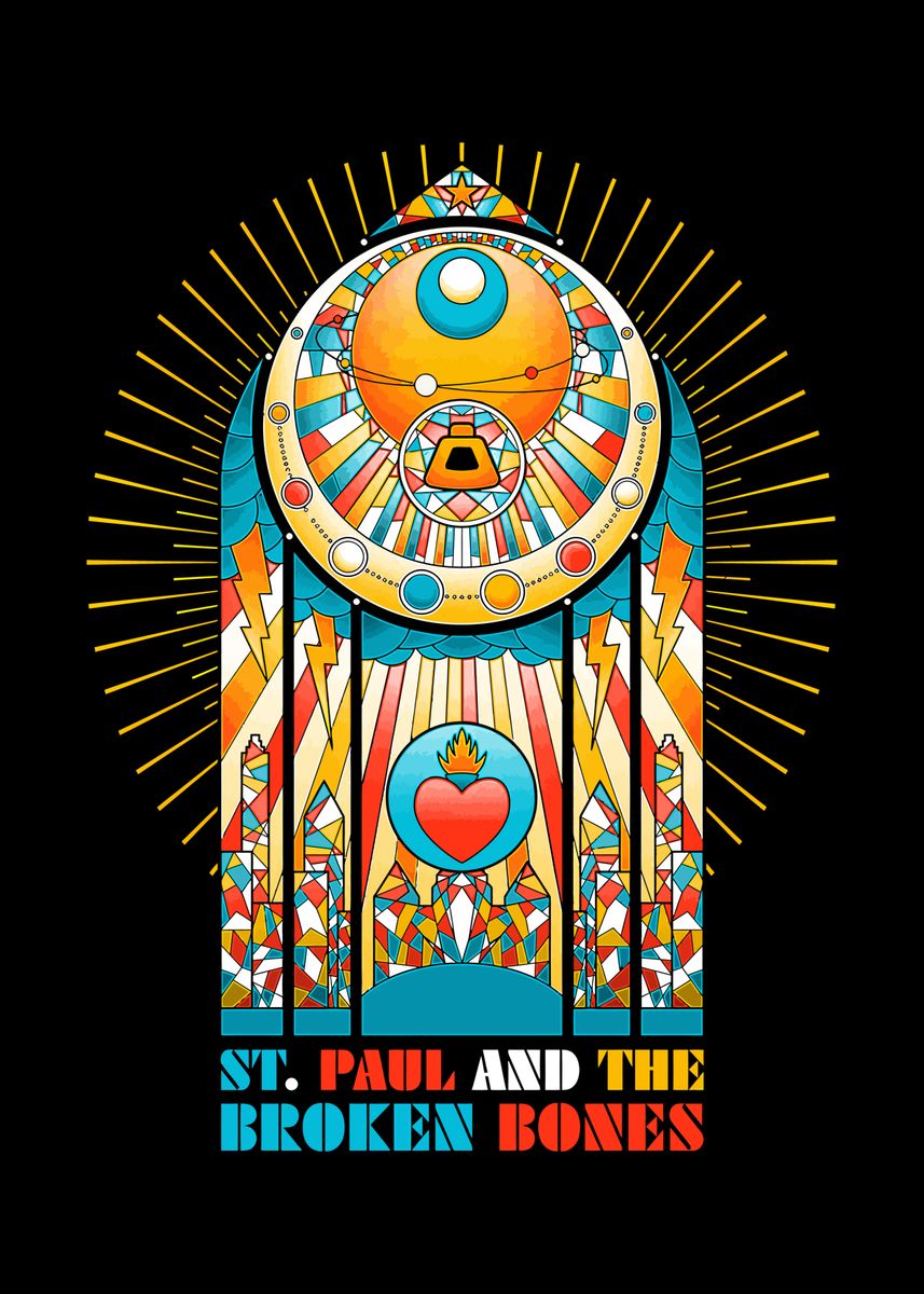 'St. Paul And The Broken Bones' Poster, picture, metal print, paint by ...