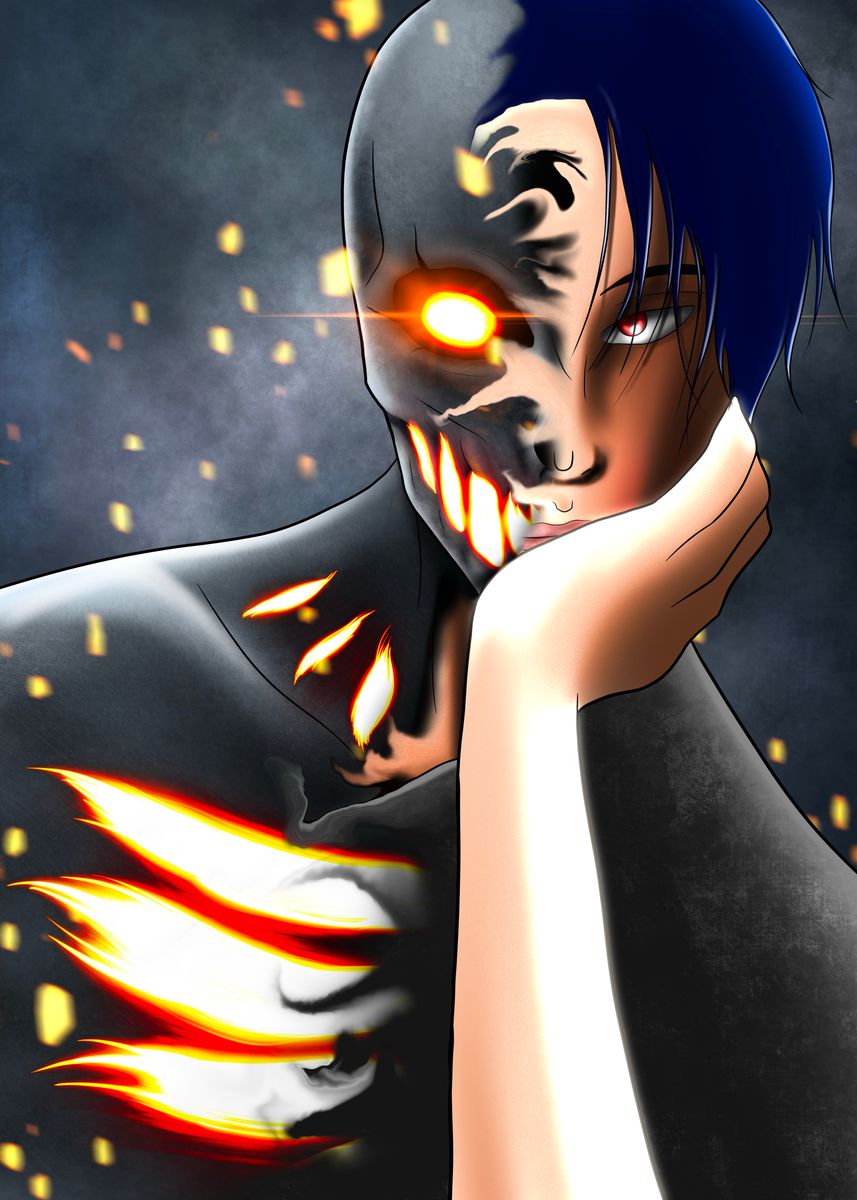 'Burning Soul' Poster, picture, metal print, paint by Mogamat Watson ...