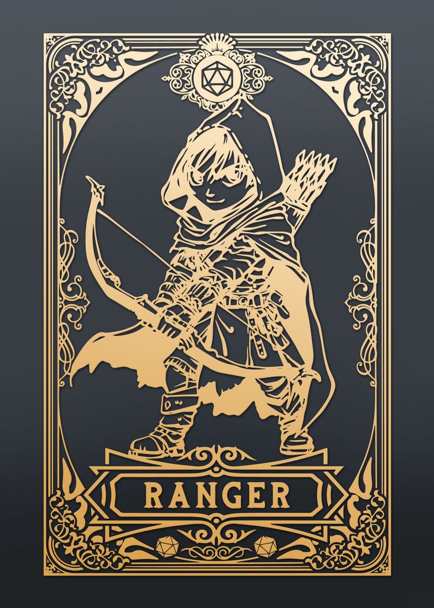 'Ranger Chibi Tarot card' Poster, picture, metal print, paint by ...