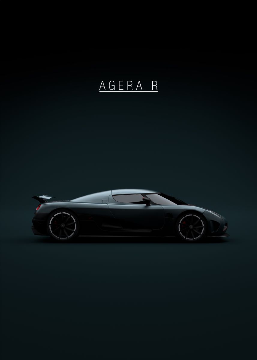 'Koenigsegg Agera R 2013 - Green Tint' Poster, picture, metal print ...