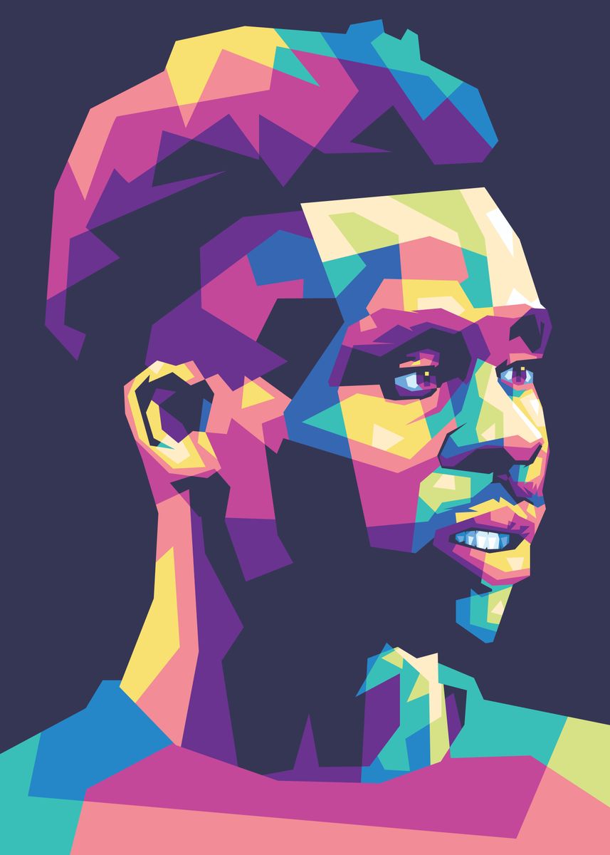 'Man in Pop Art Style' Poster, picture, metal print, paint by Saidi Say ...