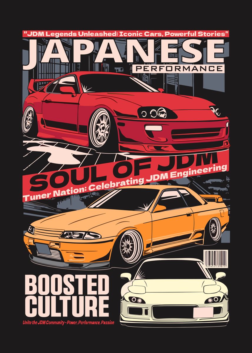 'JDM Car Culture' Poster, picture, metal print, paint by Pargoy Art ...