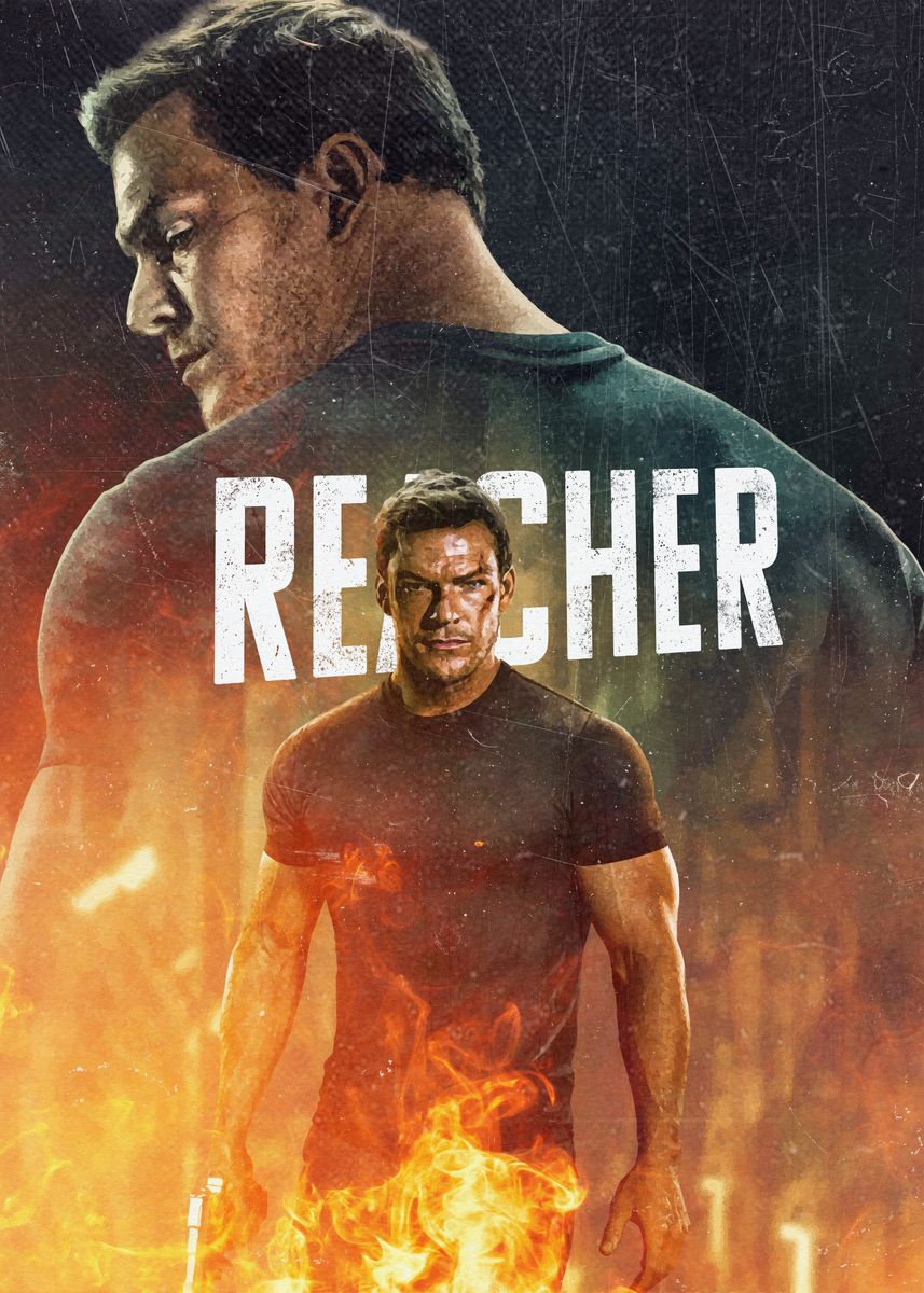 'Reacher Movie Poster' Poster, picture, metal print, paint by NuMaNi ...