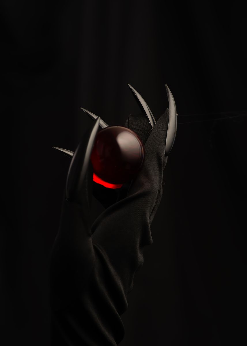 'Red Orb in Clawed Hand' Poster, picture, metal print, paint by Yuliia ...