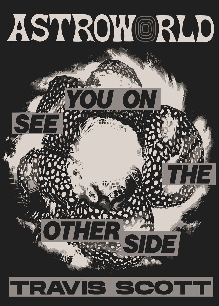 'Travis Scott Astroworld ' Poster, picture, metal print, paint by ...