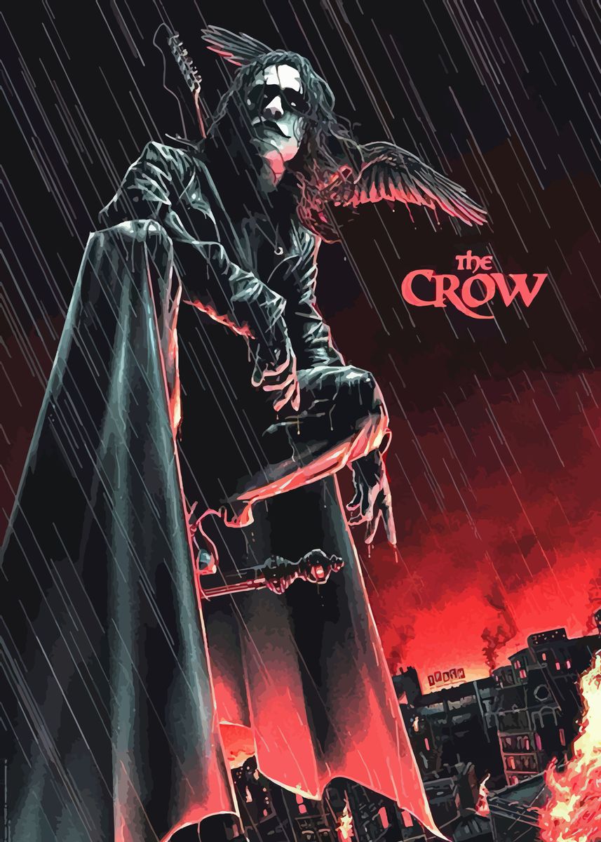 'The Crow Movie Poster' Poster, picture, metal print, paint by Rans ...