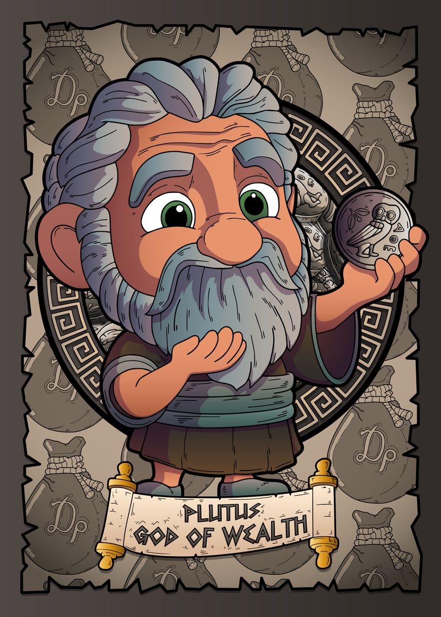 'Plutus, God of Wealth' Poster, picture, metal print, paint by Pier ...
