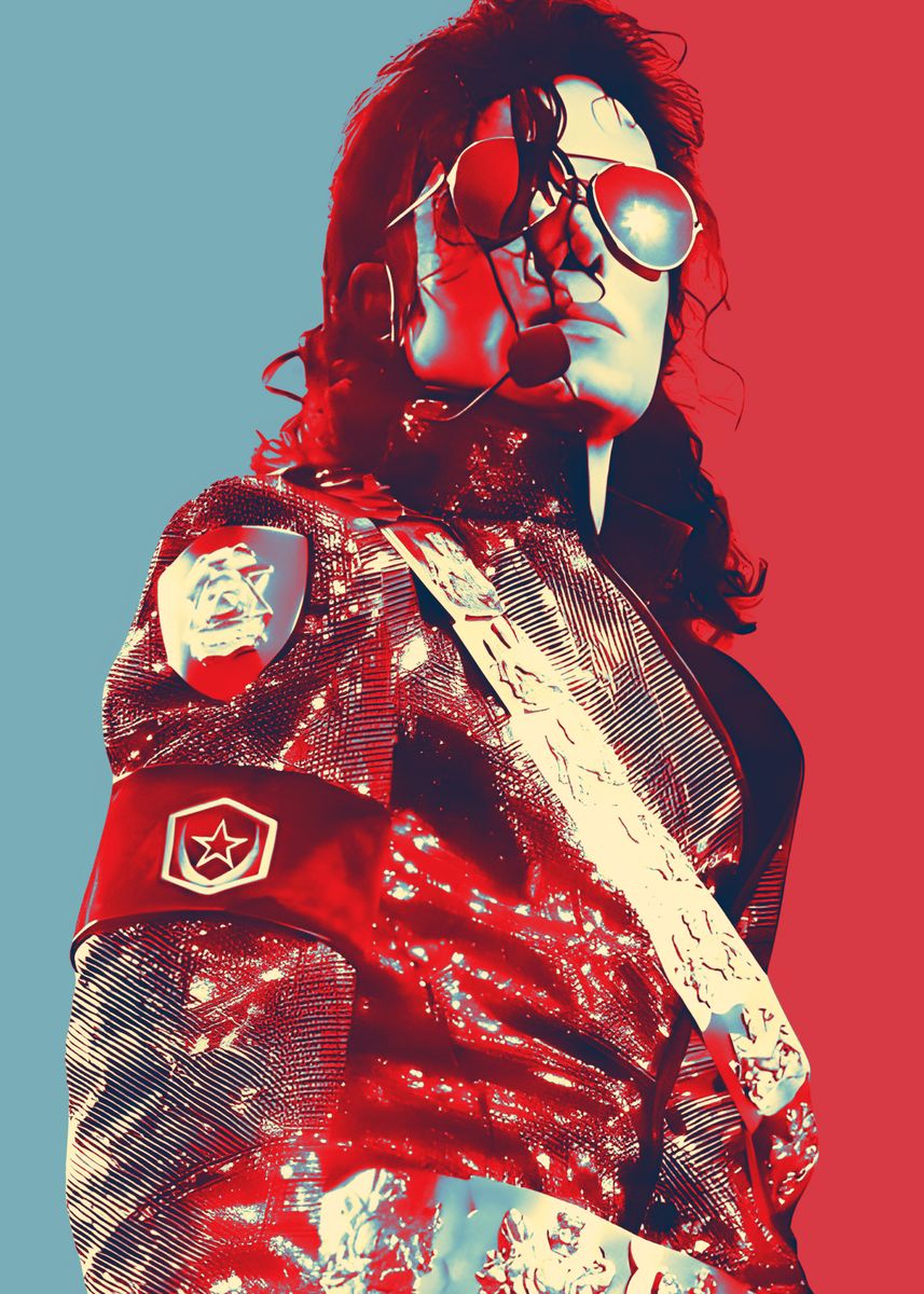 'Michael Jackson Portrait' Poster, picture, metal print, paint by CLOVE ...