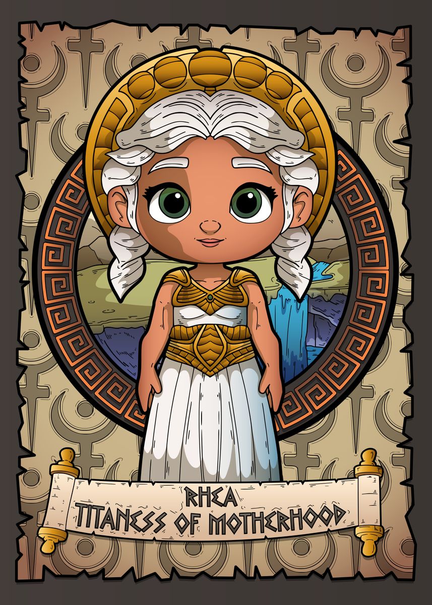 'Rhea, Titaness of Motherhood' Poster, picture, metal print, paint by Pier Booth | Displate