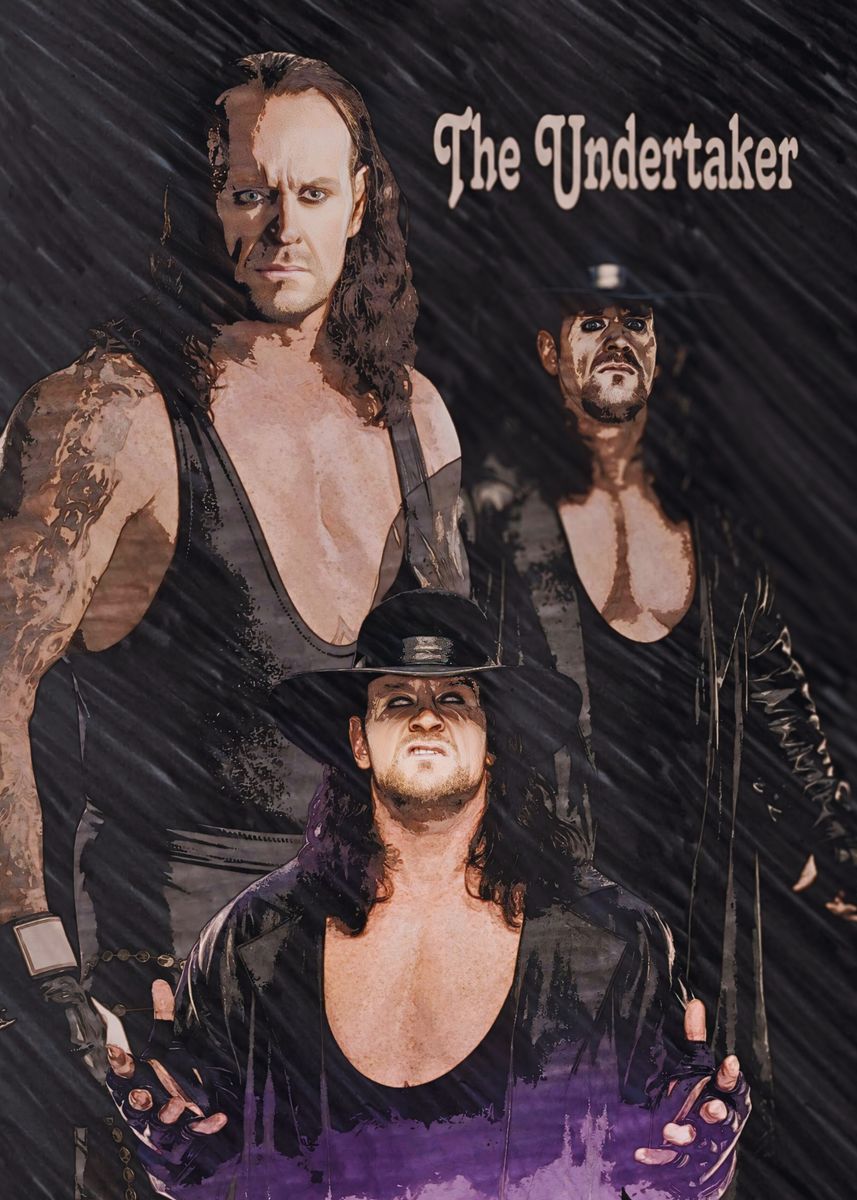 'The Undertaker Poster' Poster, picture, metal print, paint by Sports ...