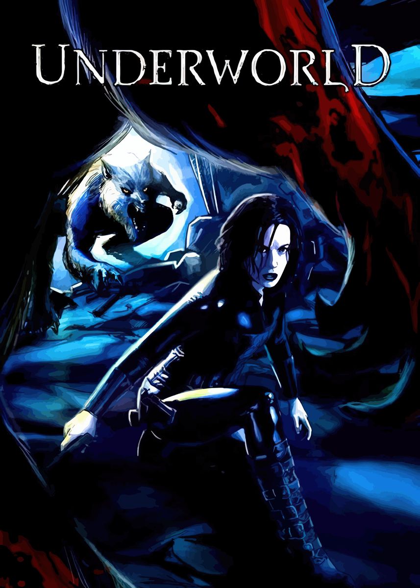 'Underworld Movie Poster' Poster, picture, metal print, paint by Rans ...