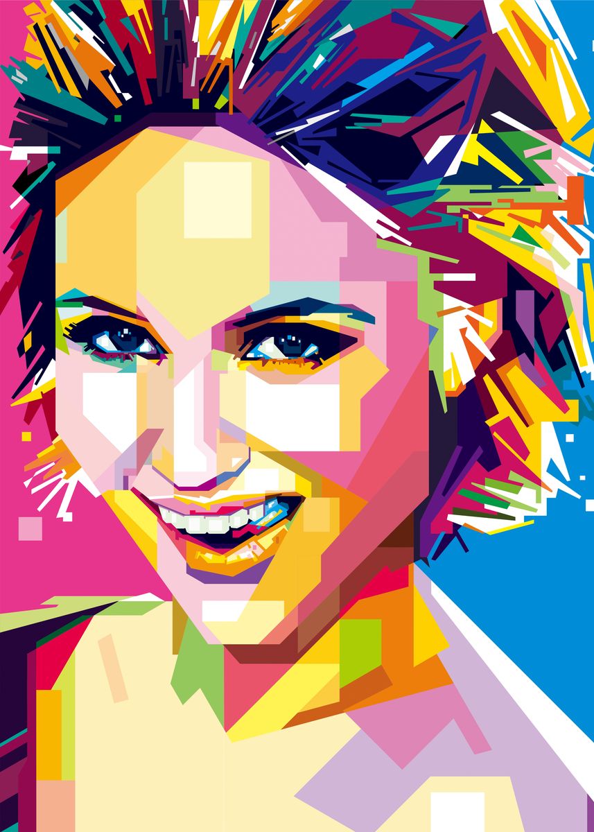 'Dianna Agron Pop Art' Poster, picture, metal print, paint by Oppa Rudy ...