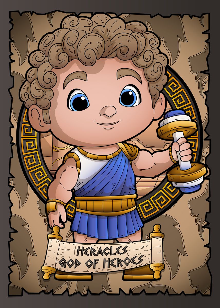'Heracles, God of Heroes' Poster, picture, metal print, paint by Pier ...
