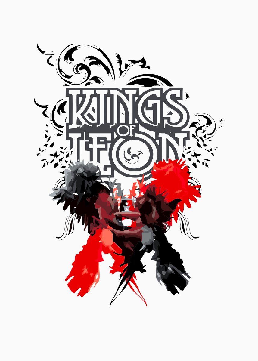 'Kings of Leon Band Logo' Poster, picture, metal print, paint by ...