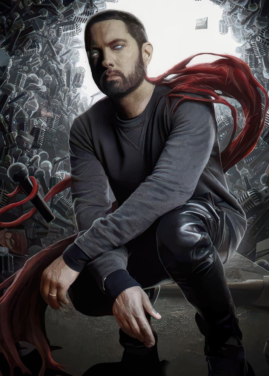 'Eminem Digital Art' Poster, picture, metal print, paint by master ...