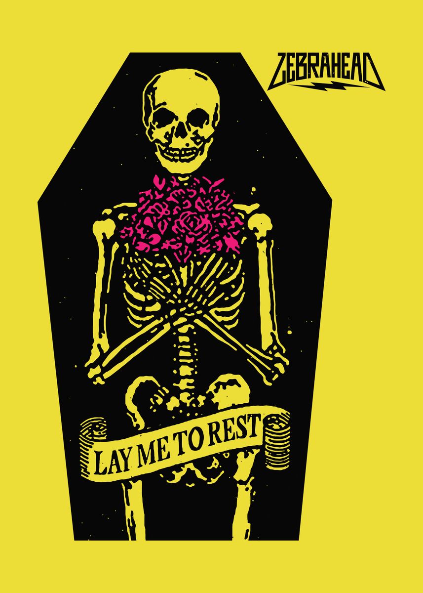 'Zebrahead Lay Me To Rest' Poster, picture, metal print, paint by Edna ...