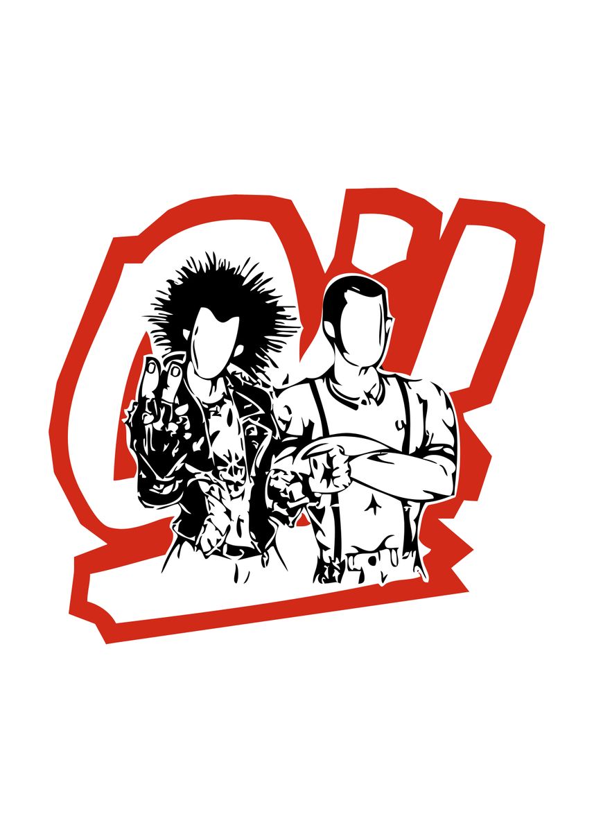 'Skinhead Punk Oi!' Poster, picture, metal print, paint by Holme Corbin ...