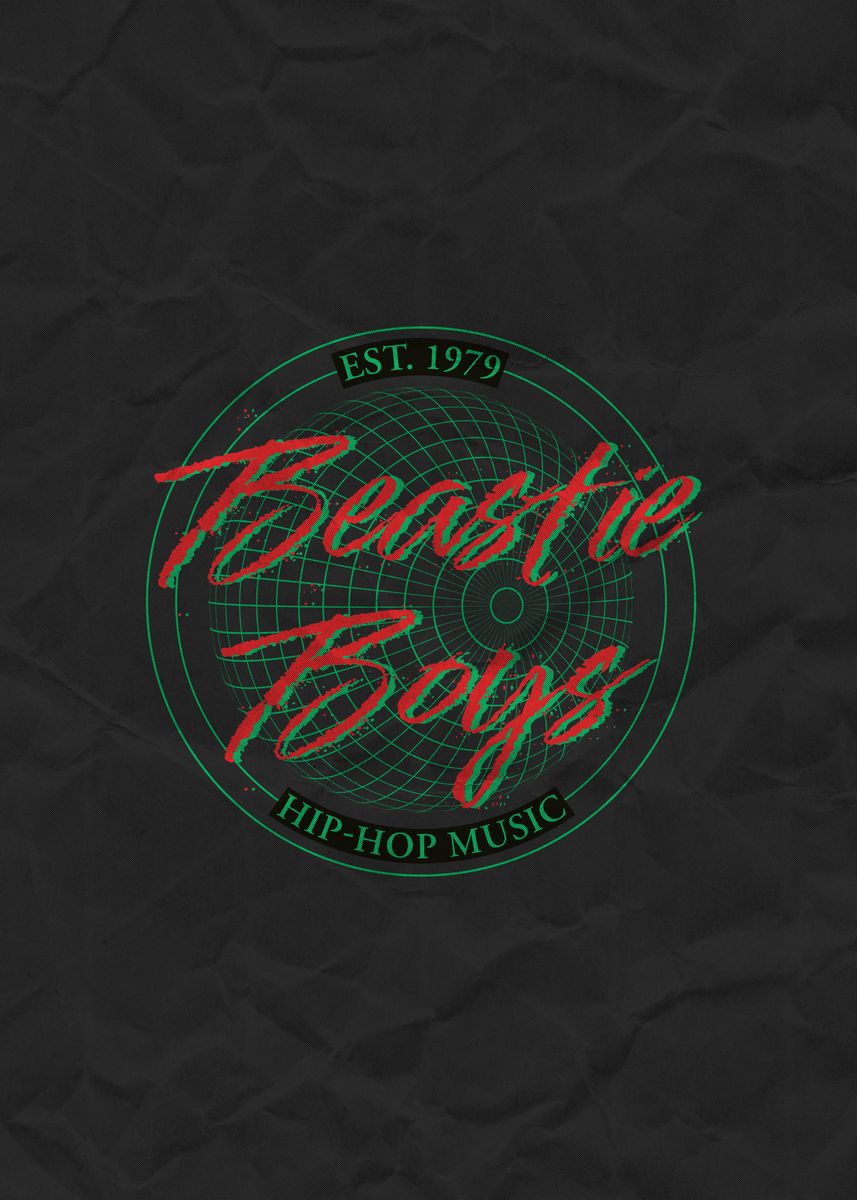 'Beastie Boys Logo' Poster, picture, metal print, paint by | Displate