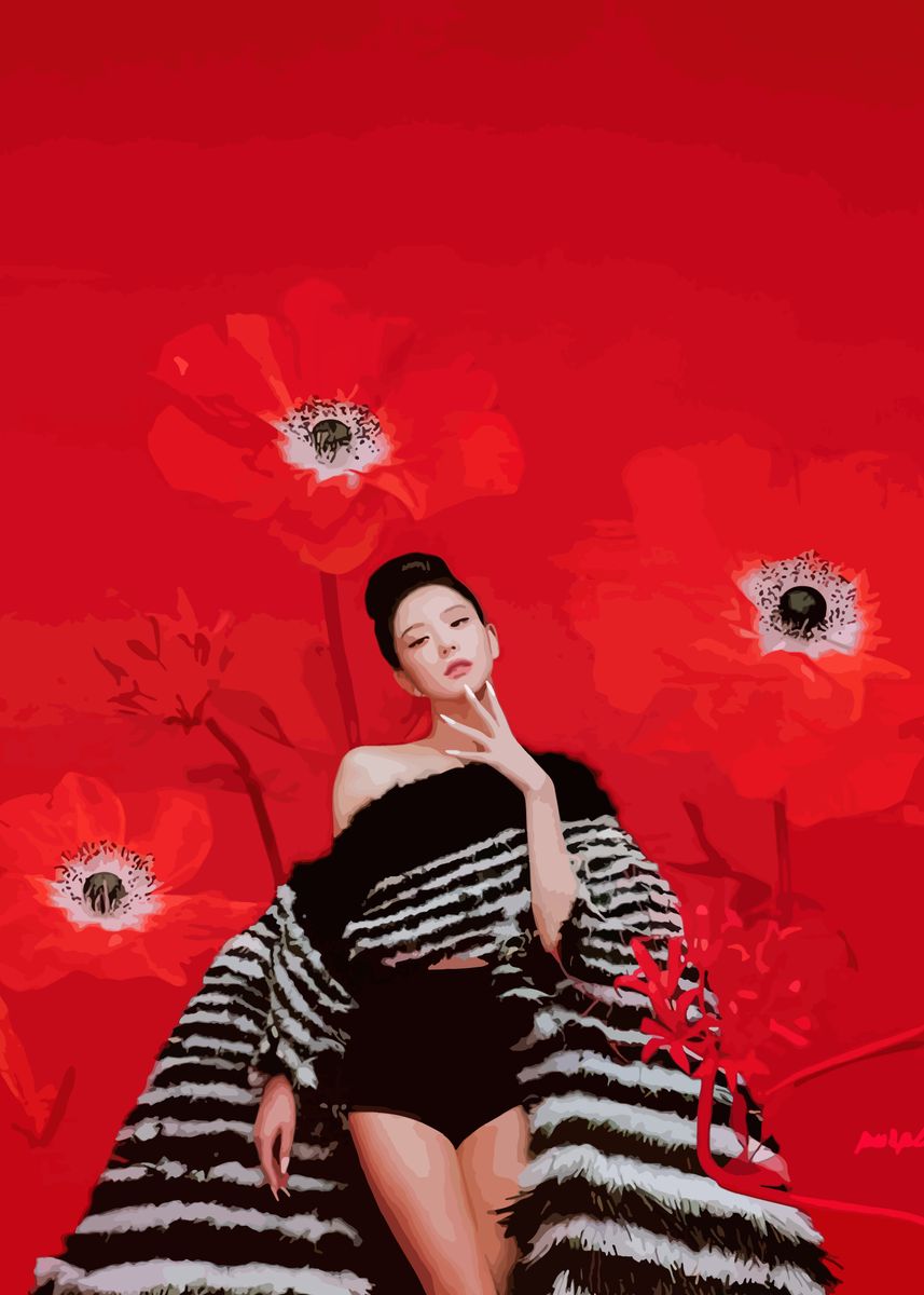 'Jisoo Blackpink' Poster, picture, metal print, paint by AlteoWn Music ...