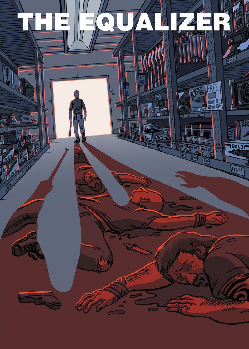 'The Equalizer Comic Cover' Poster, picture, metal print, paint by Uhui ...