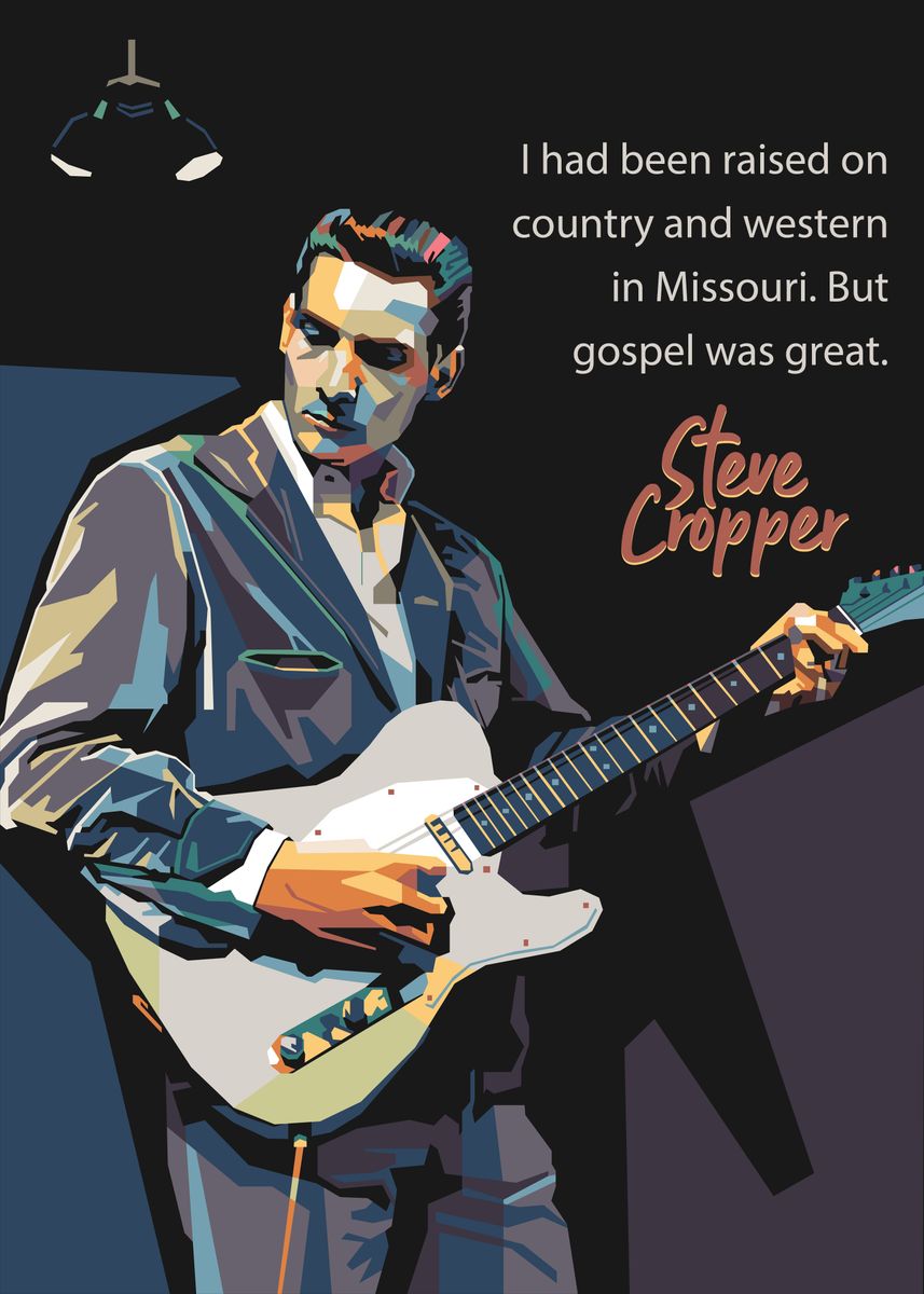 'Steve Cropper WPAP' Poster, picture, metal print, paint by nofa aji ...